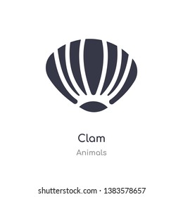 Clam Icon Isolated Clam Icon Vector Stock Vector (Royalty Free ...