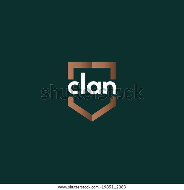 Clan Logo Shield Stock Vector (Royalty Free) 1985112383 | Shutterstock