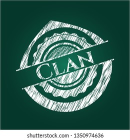 Clan On Chalkboard Stock Vector (Royalty Free) 1350974636 | Shutterstock