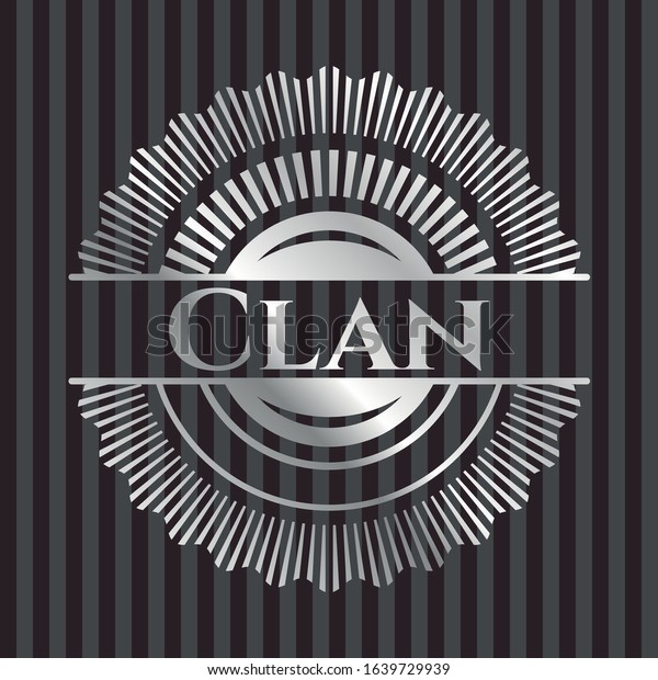 Clan Silvery Emblem Vector Illustration Mosaic Stock Vector Royalty