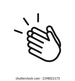 Clapping Hand Icon Applause Clap Celebration Stock Vector (Royalty Free ...