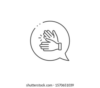 Touchpoint Line Icon Chat Bubble Design: vector de stock (libre de ...