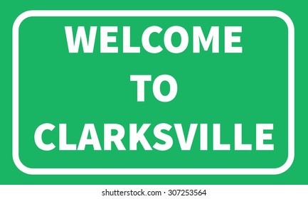 Clarksville Road Sign Background Vector Illustration Stock Vector ...