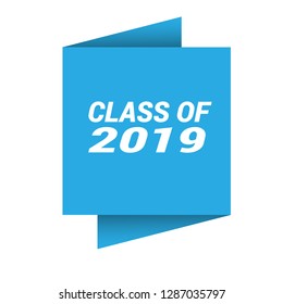 Class 2019 Sign Emblem Label Badgesticker Stock Vector (Royalty Free ...