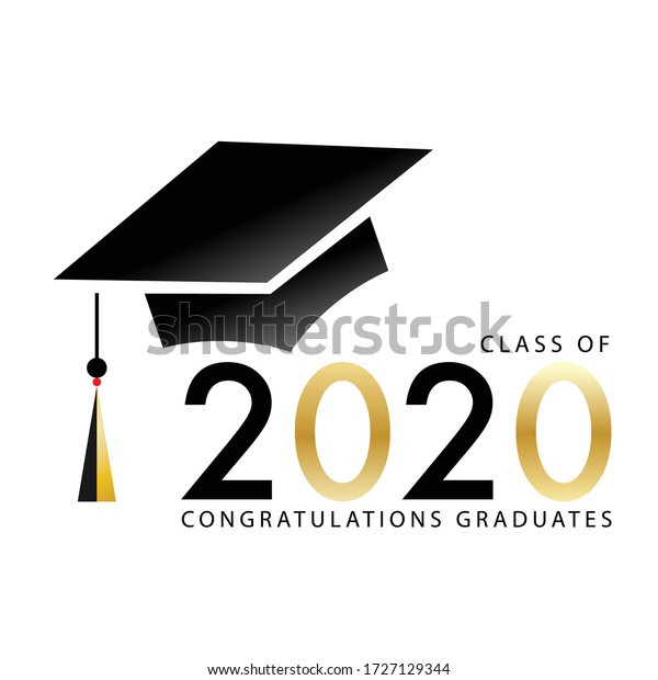 Class 2020 Congratulations Graduates Class 2020 Stock Vector (Royalty ...