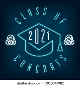 Class 2021 Logo Neon Style Sign Stock Vector (Royalty Free) 1913346982 ...