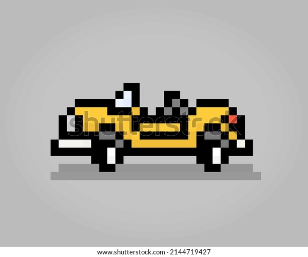 Vektor Stok Classic 8 Bit Car Pixel Art (Tanpa Royalti) 2144719427 ...