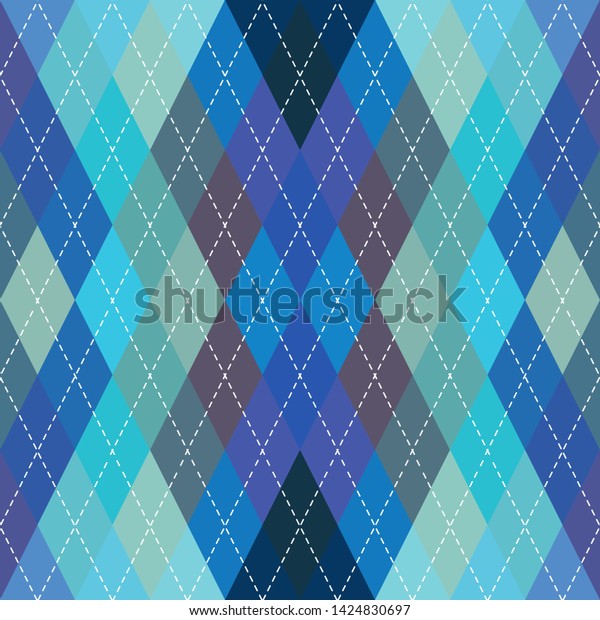 Classic Argyle Seamless Pattern Background Vector Stock Vector Royalty