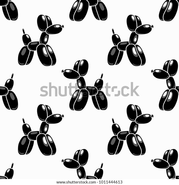 Classic Balloon Dog Vector Seamless Pattern Stock Vector (Royalty Free ...