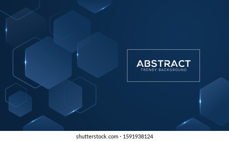 Classic Blue Abstract Shape Geometric Background Stock Vector (Royalty Free) 1591938124 ...