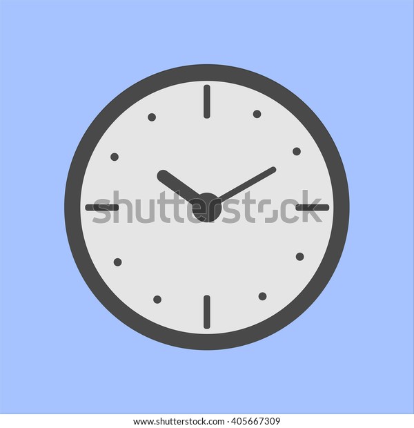 Classic Clock Icon Showing 10 Oclock Stock Vector (Royalty Free ...