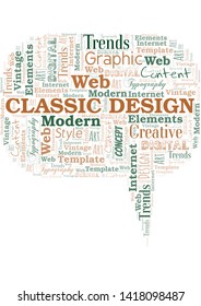 Classic Design Word Cloud Wordcloud Made Stock Vector (Royalty Free ...