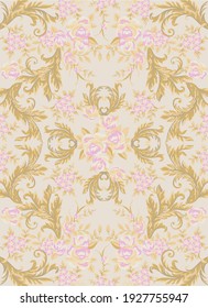 Classic Floral Carpet Design Vector Stock Vector (Royalty Free ...