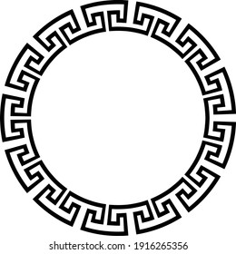 Classic Greek Style Circular Pattern Stock Vector (Royalty Free ...