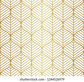 Classic Leaves Art Deco Seamless Pattern Stock Vector (Royalty Free ...
