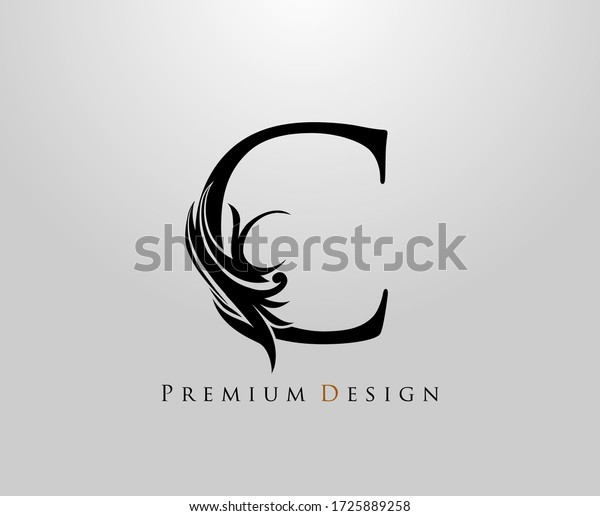 Classic Letter C Heraldic Logo Vintage Stock Vector (Royalty Free ...