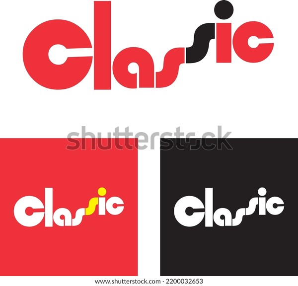 Classic Logo Vector Logo Classic Branding Stock Vector (Royalty Free ...