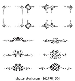 Classic Ornament Frame Vintage Border Art Stock Vector (Royalty Free ...
