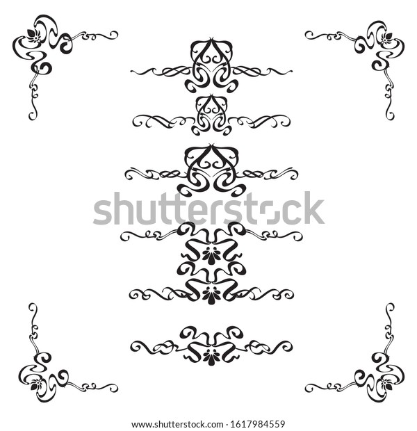 Classic Ornament Frame Vintage Border Art Stock Vector (Royalty Free ...