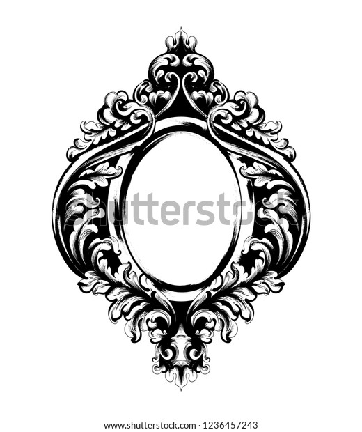 Classic Ornamented Frame Vector Victorian Border Stock Vector (Royalty ...