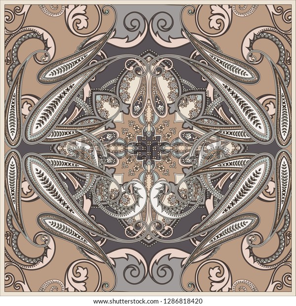 Classic Paisley Print Stock Vector (Royalty Free) 1286818420 | Shutterstock