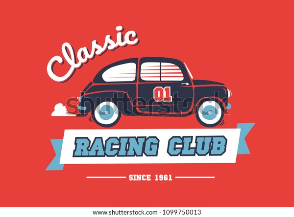 Classic Race Car Template Vector Design Stock Vector (Royalty Free ...