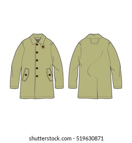 Yellow Jacket Template Stock Vector (Royalty Free) 740411659