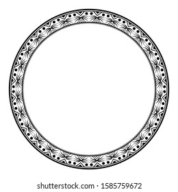 Elliptical Borders Abstract Motifs Frames Retro Stock Vector (Royalty ...