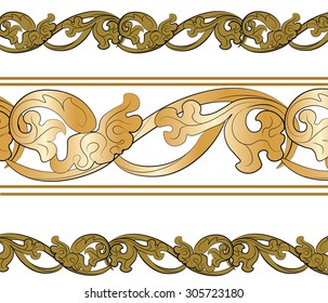 Classic Royal Style Ornament Pattern Vector Stock Vector (Royalty Free ...