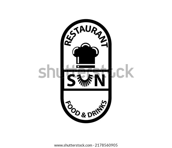 Classic Simple Restaurant Logo Stock Vector (Royalty Free) 2178560905 ...