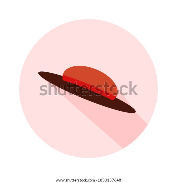 Classic Style Slanted Hat Icon Stock Vector (Royalty Free) 1833157648 ...