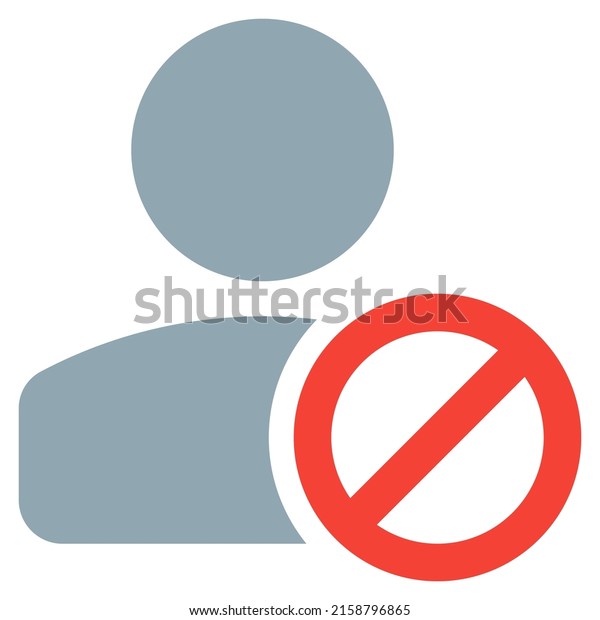 Classic User Blocked On Social Media Stock Vector (Royalty Free ...