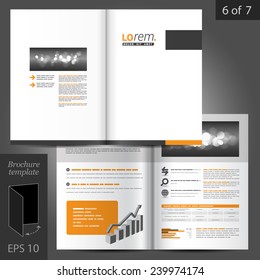 Classic Vector Brochure Template Design Black Stock Vector (Royalty ...