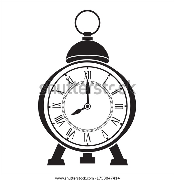 Classic Vintage Clocks Time Icon Stock Vector (Royalty Free) 1753847414 ...