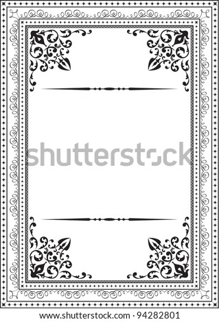 Western Scroll Border | Free download on ClipArtMag