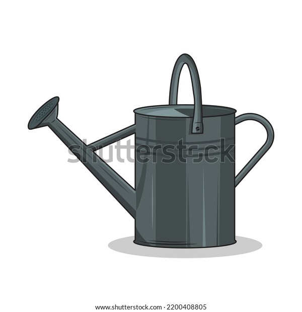Classic Watering Can Vector Illustration Isolated Stock Vector (Royalty ...