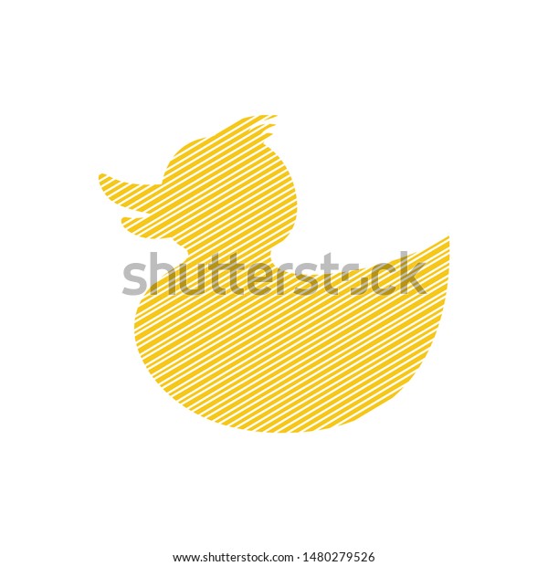 Classic Yellow Rubber Duck Vector Illustration: vector de stock (libre ...