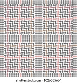 Classical Grey Checkered Hounds Tooth Print Stock Vector (Royalty Free ...