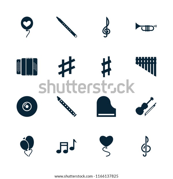 Classical Icon Collection 16 Classical Filled Stock Vector (Royalty ...