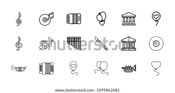 Classical Icon Collection 18 Classical Outline Stock Vector (Royalty ...