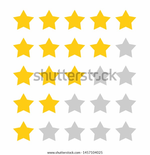 Classification Stars Rating Rate Score Badge Stock Vector (Royalty Free ...