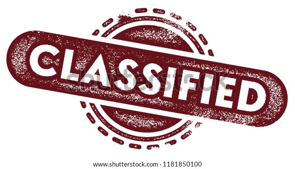 Classified Rubber Stamp Stock Vector (Royalty Free) 1181850100 ...