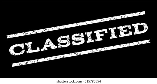 Classified Watermark Stamp Text Caption Between Stock Vector (Royalty ...