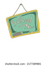 Classroom Chalkboard Vector Art Object Stock Vector (Royalty Free ...