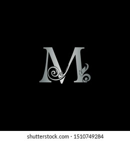 Classy Gold Letter M Luxury Decorative Stock Vector (Royalty Free ...