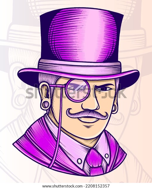 Classy Gentleman Illustration Premium Vector Stock Vector (Royalty Free ...