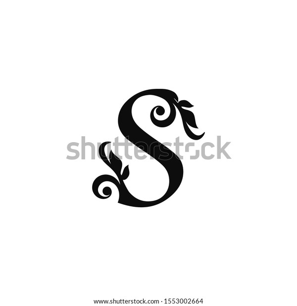 Classy Initial Letter S Vintage Logo Stock Vector (Royalty Free ...