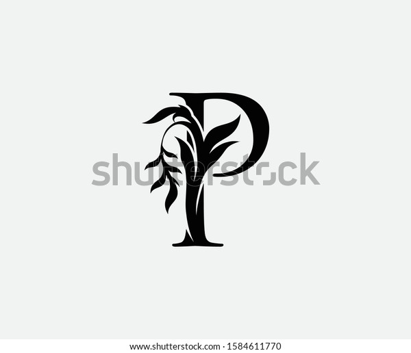 Classy P Letter Luxury Logo Initial Stock Vector (Royalty Free ...