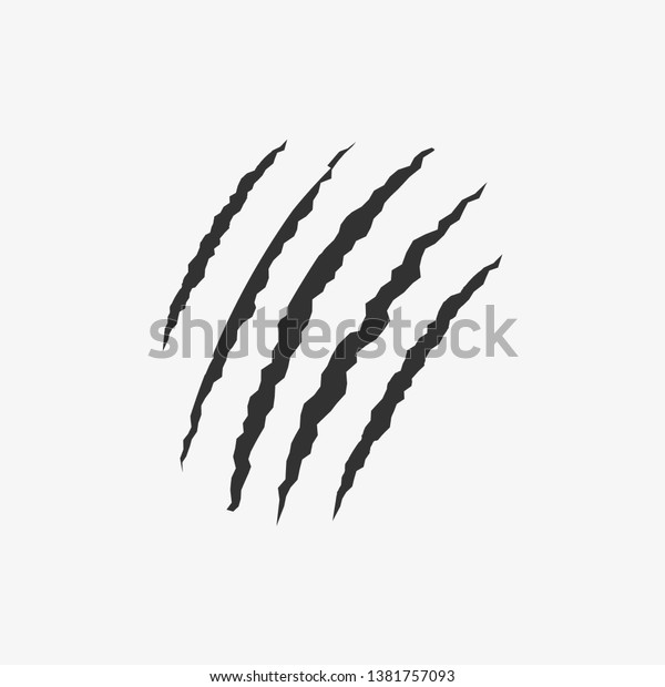 Claw Scratches Icon Symbol Vector Stock Vector (Royalty Free ...