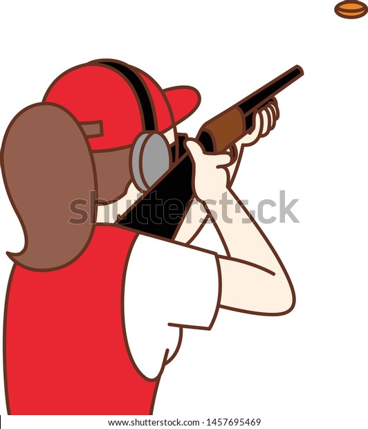 Clay Target Shooting Formally Known Inanimate Stock Vector (Royalty ...